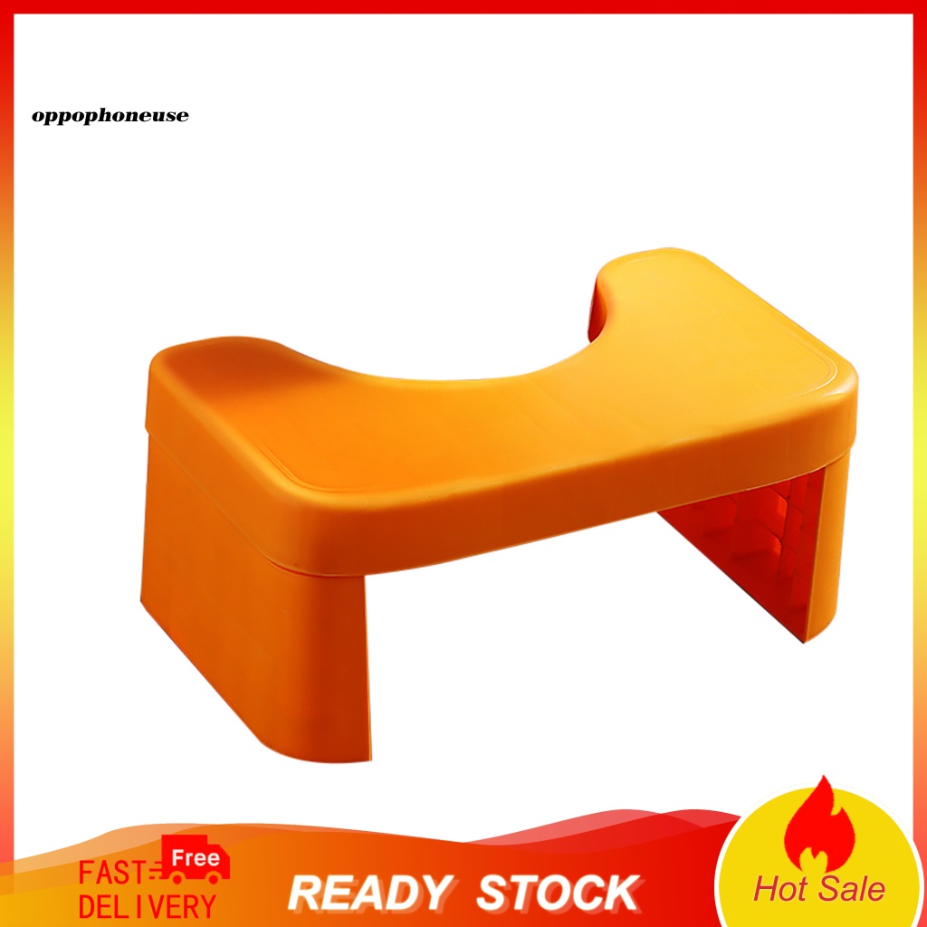 OPPO More Thicken Toilet Step Stool Arc Design Plastic Practical 35 ...