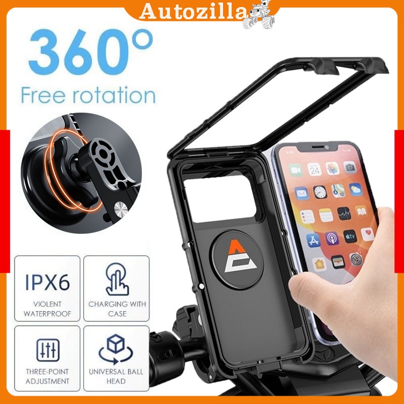 ACRUNU Phone Holder Motorcycle Waterproof Fon Holder Motorcycle ...