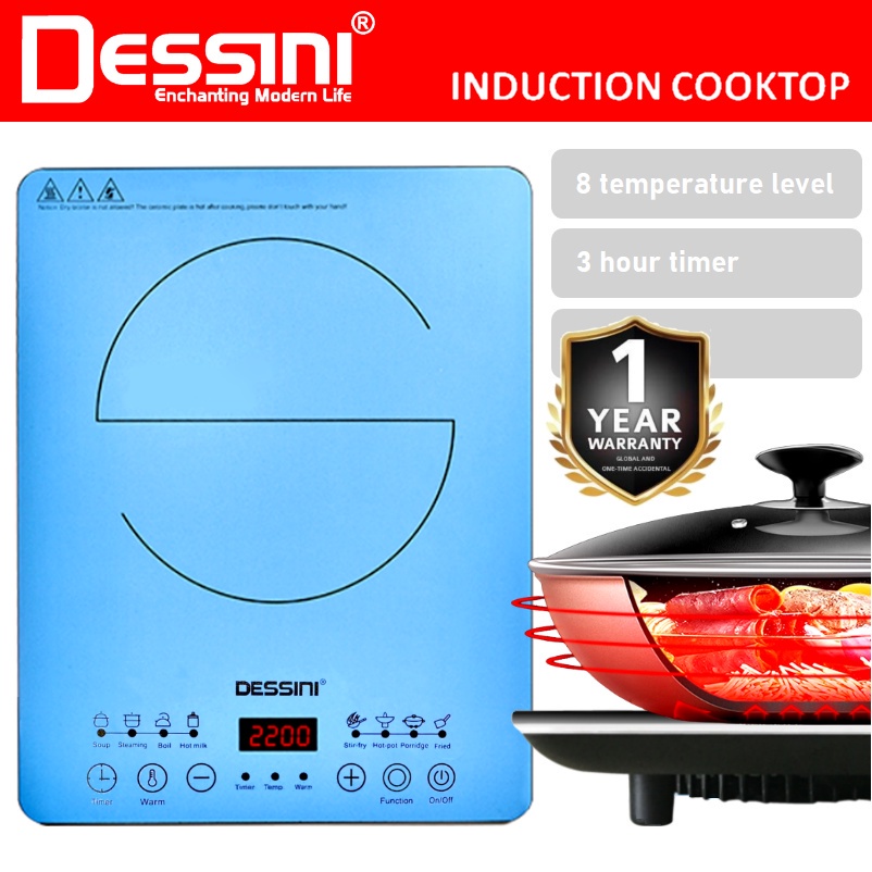 DESSINI Induction Cooker Stove Hob Electric Ceramic Ultra Slim Soft ...