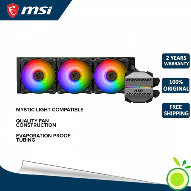 MSI MAG CORELIQUID M360 ARGB cpu Liquid Cooler| Aluminum Radiator Material | Shopee Malaysia