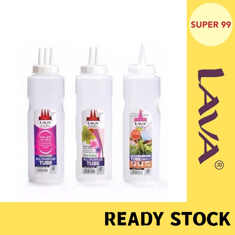 (360ml) LAVA Multipurpose Tube Squeezer / Plastic Sauce Bottle / Botol ...