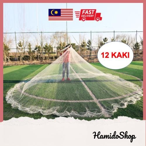 [READY STOCK MALAYSIA] Jala Ikan 12 Kaki (Panjang) 24 kaki luas ...