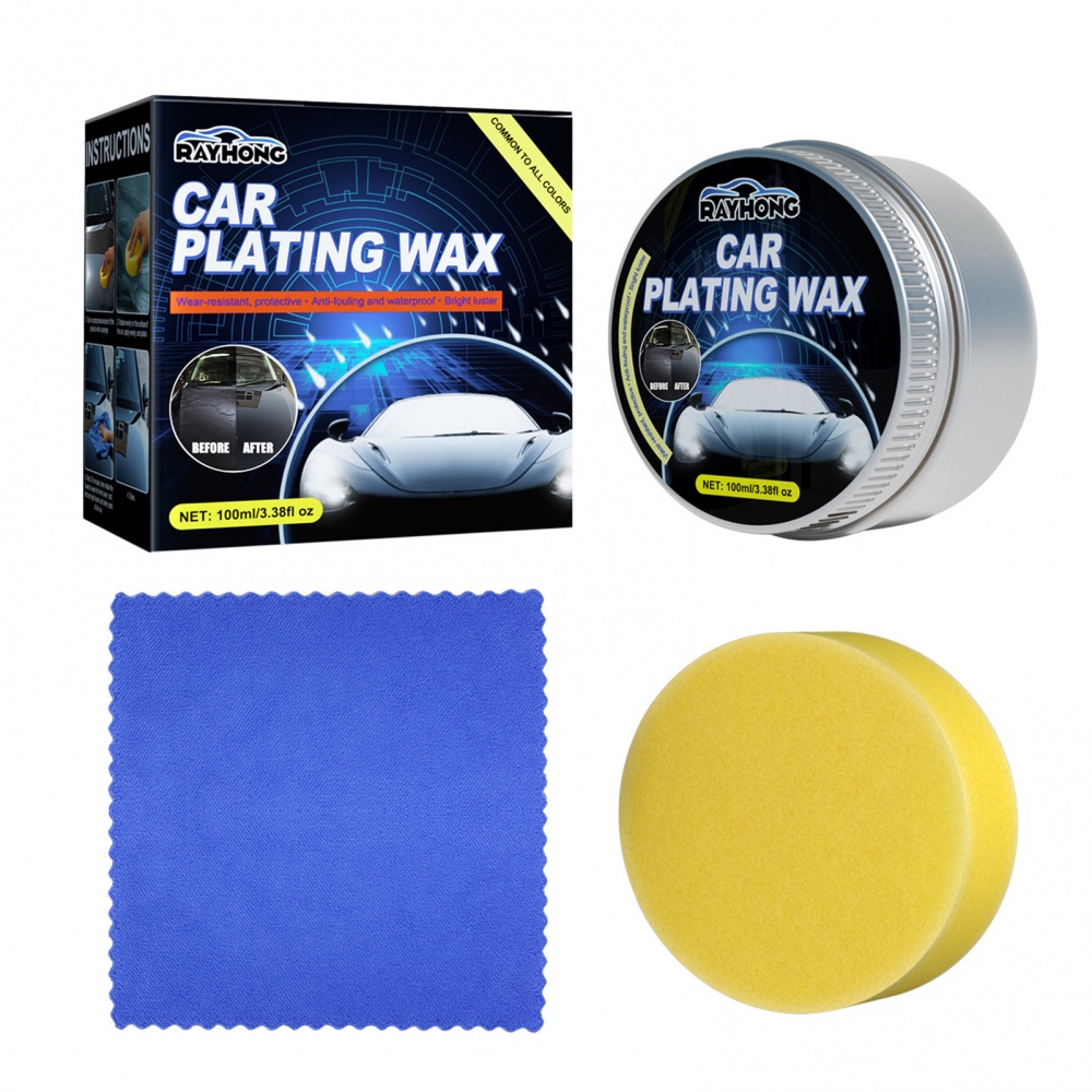 YL Car Wax Crystal Plating Set Hard Glossy Wax Layer Covering Paint ...