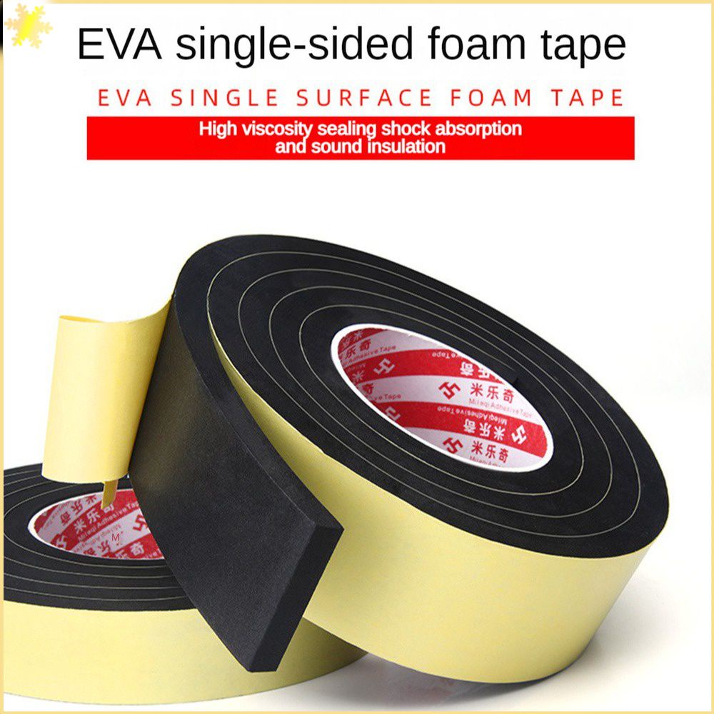 Strong Adhesion Black White Eva Foam Sponge Rubber Strip Tape Waterproof Single Sided Adhesive ...