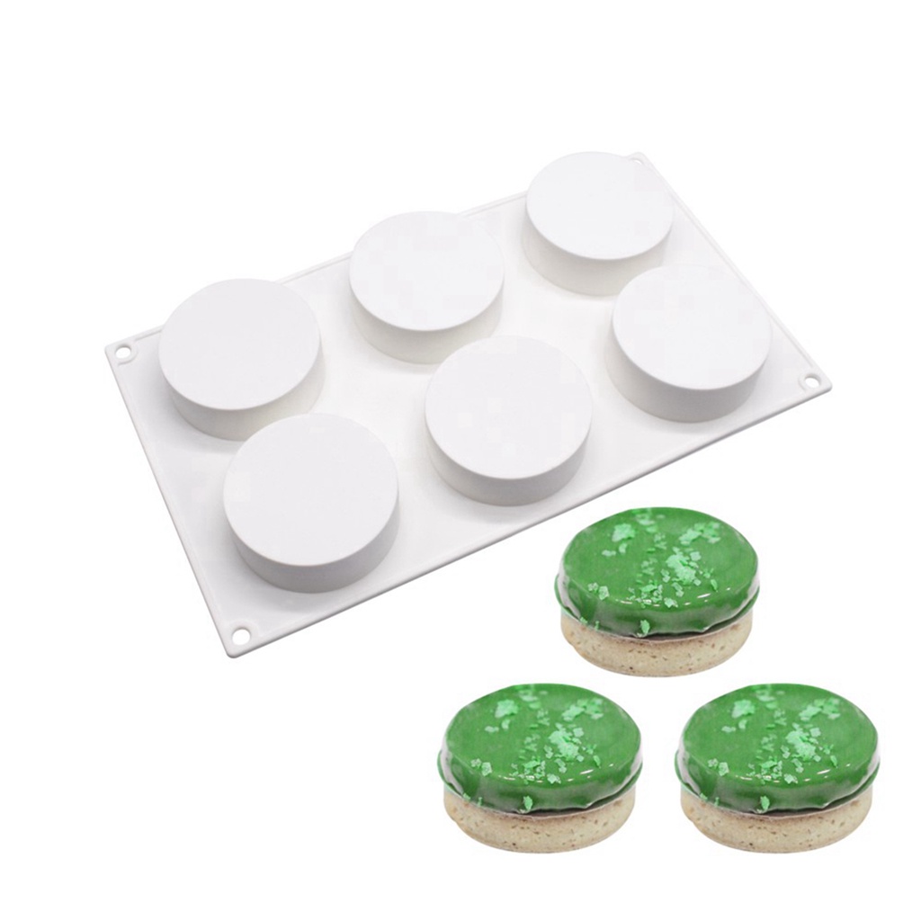 Round Silicone Mold Cake Pastry Baking Molds Jelly Pudding Soap Form ...
