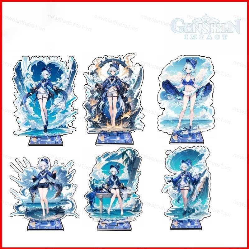 Ere1 Genshin Impact Focalors Furina Figure Model Toy Acrylic Stands ...