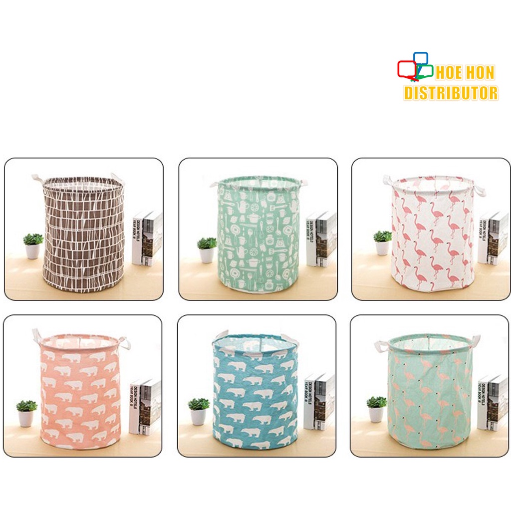Foldable Non Woven Laundry Basket Large Multipurpose Bathroom Grocery ...