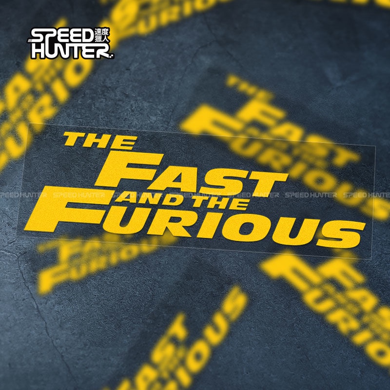 Fast and the Furious Letter Sticker Racing JDM Car Shell Sticker ...