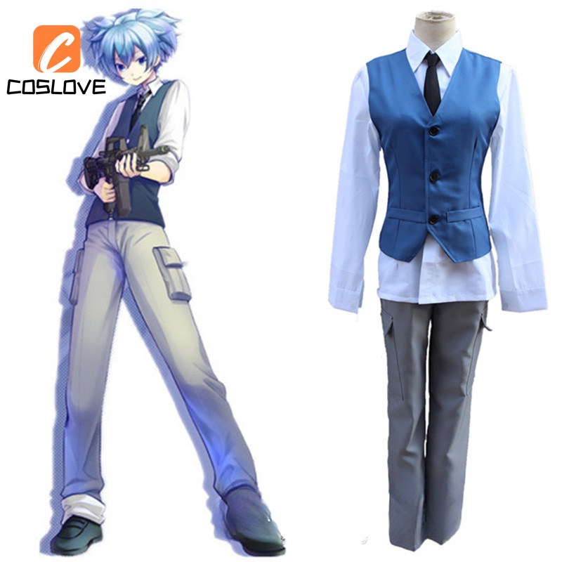 Anime Assassination Classroom Nagisa Shiota Cosplay Full Set Costume E ...