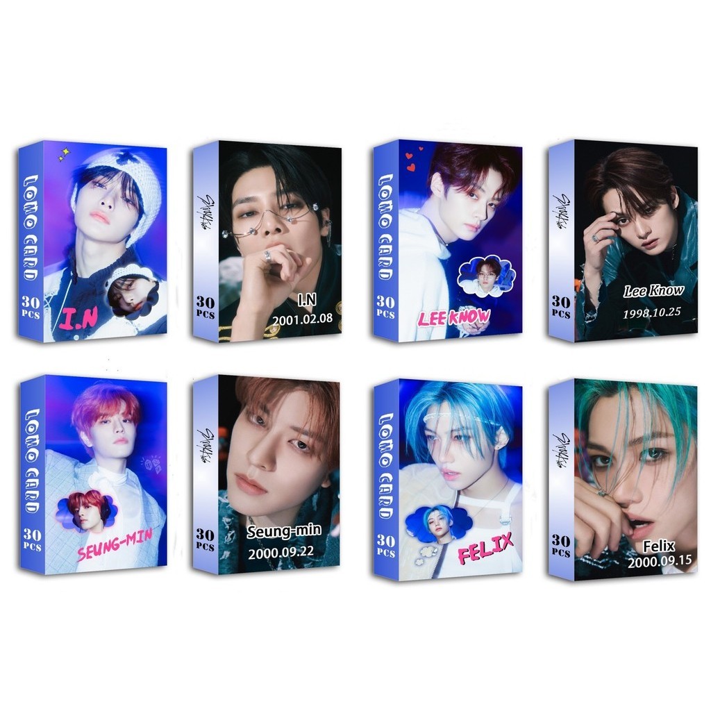 30pcs/box STRAYKIDS Rock STAR MAXIDENT Photocards Felix I.N Seungmin ...