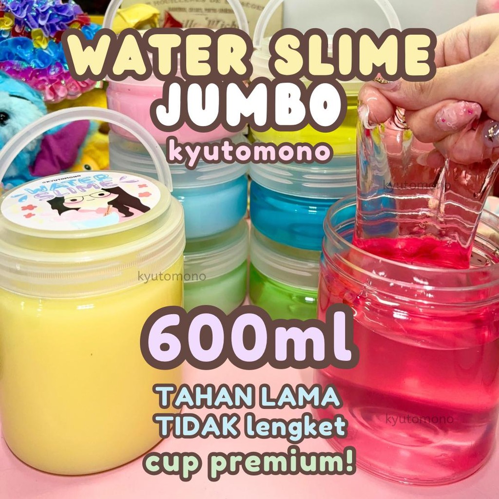 Kutoslime Water Slime JUMBO 600ml Barrel o Slime KYUTOMONO Clear Slime ...