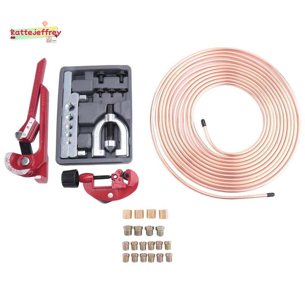 1/4 Brake Line - Brake Tubing Kit 25 Ft. with 16 Inverted Flare ...