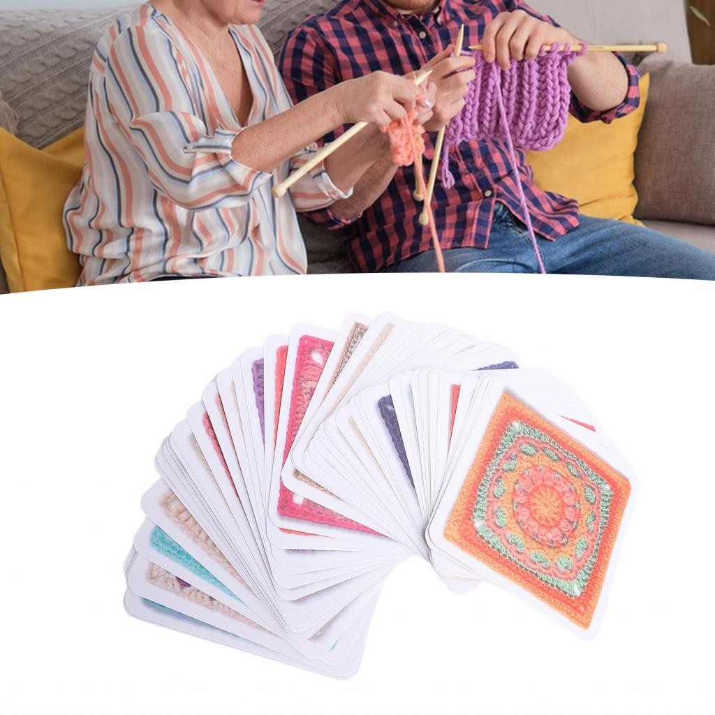 Punkstyle Crochet Hook Cards Colorful Photographs 50pcs Card Deck ...