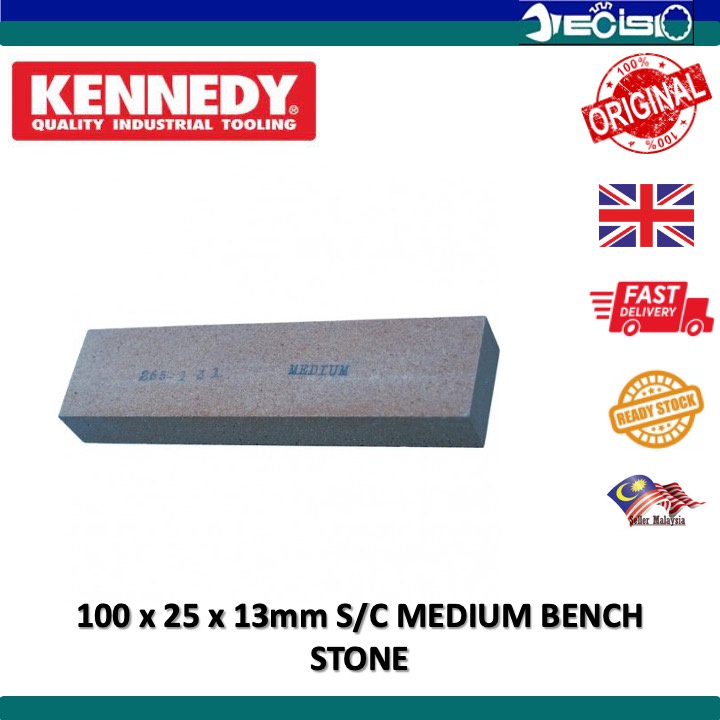 KENNEDY 100 x 25 x 13mm S/C MEDIUM BENCH STONE KEN2554110K | Shopee Malaysia