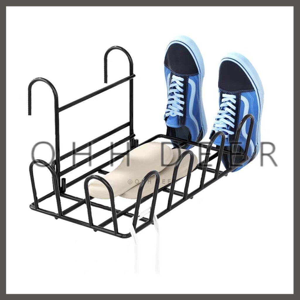 OHHDEER Balcony Shoe Drying Artifact High-Rise Window Hanging Shoe Rack ...