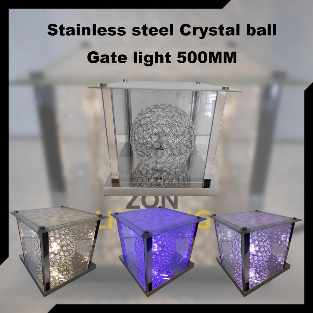 Crystal ball gate light stainless steel weatherproof gate light gate ...