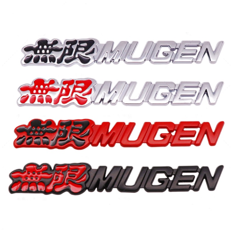 3D Metal MUGEN Logo Car Rear Trunk Tail Emblem Badge Sticker Decals For ...
