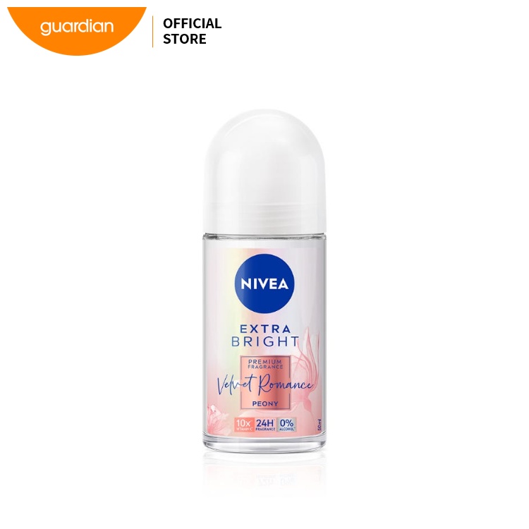 Nivea Woman Roll On Extra Bright Velvet Romance 50Ml | Shopee Malaysia