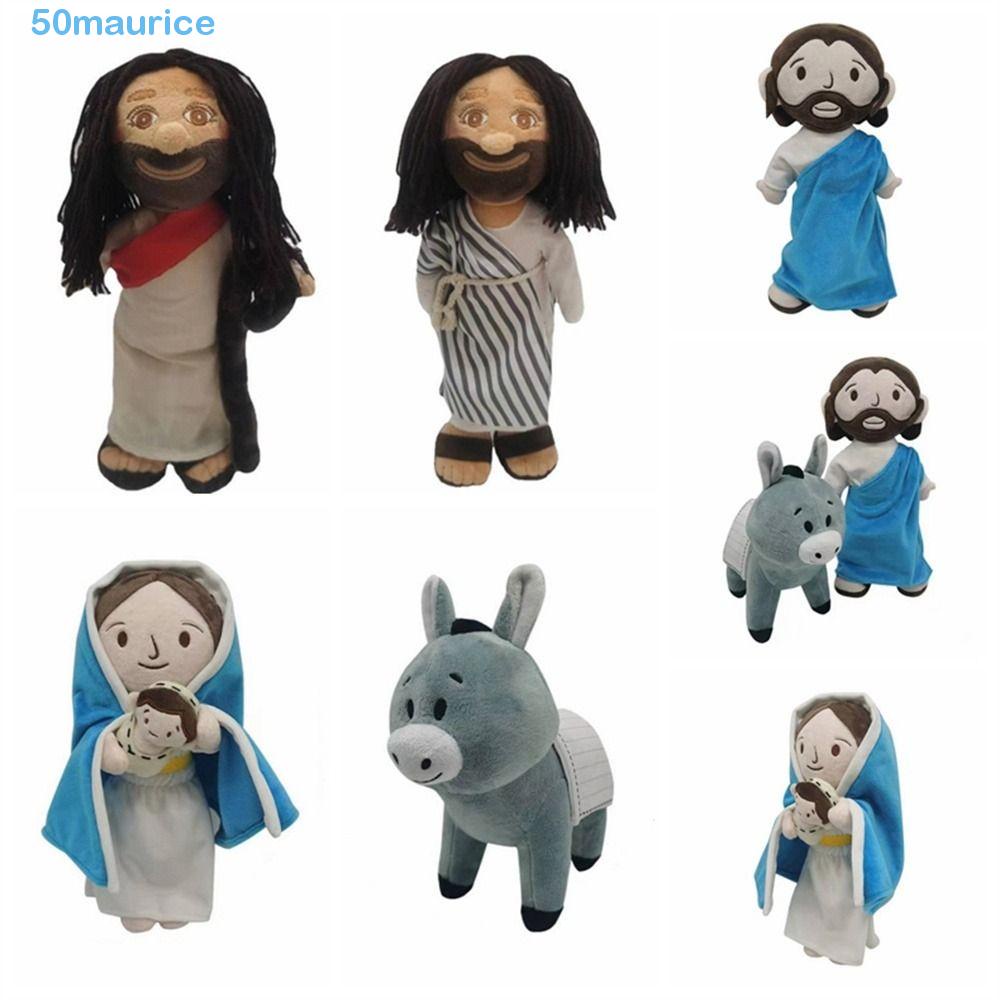MAURICE Jesus Plush Toy, Christ Religious Savior Jesus Virgin Mary ...