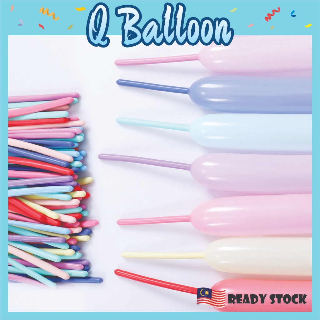 (BA7) Twist balloon 260 Magic Balloon Long Balloon Latex Balloon Belon ...