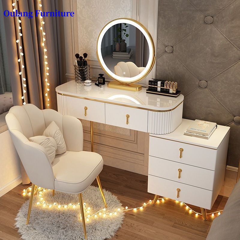Light Luxury Dressing Table Bedroom Modern and Simple Makeup Table ...
