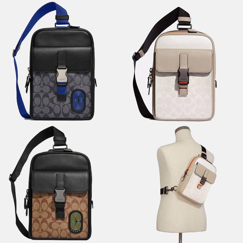 Coach CC017 C8126 Track Pack IN Signature Canvas With Patch | Shopee ...