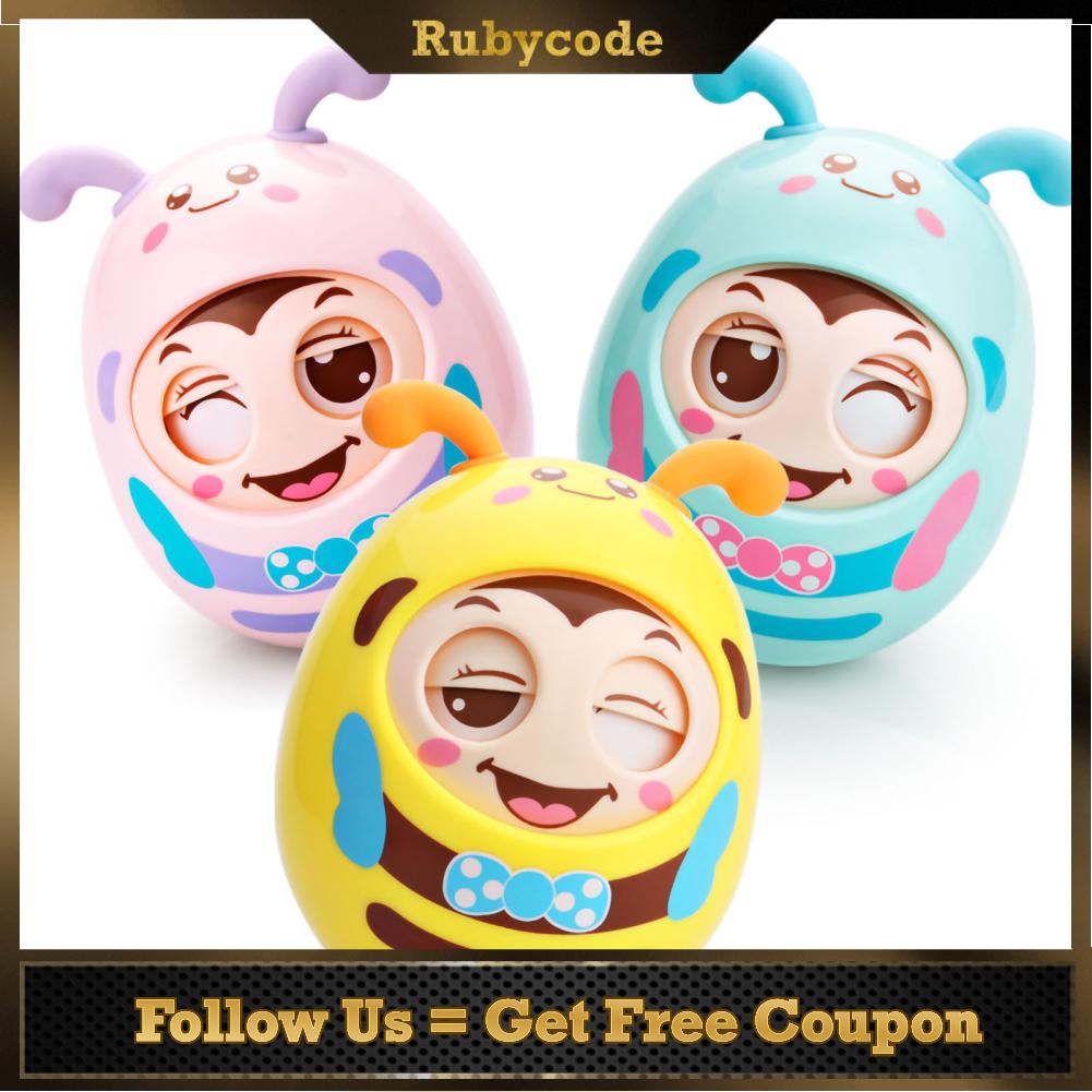 Rubycode Roly Poly Baby Toy Soothing Tinkling Winking Early Educational ...