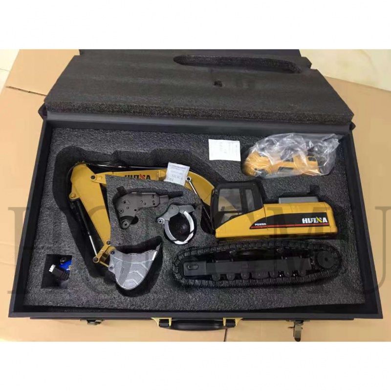 HUINA 1/14 FULL ALLOY 32CH 2.4G REMOTECONTROL EXCAVATOR Full Metal ...