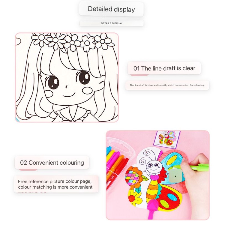 Kids DIY Fan Art And Craft For Kids Painting Hand Fan Art Craft ...