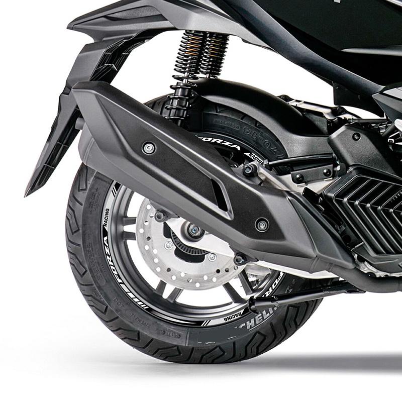 Honda FORZA Reflective Wheel Sticker Waterproof Hub Striped Motorcycle ...