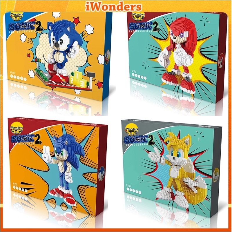 Nano Block Sonic The Hedgehog MOC Building Block Knuckles The Echidna ...