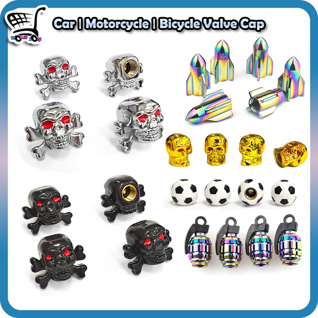Tube Valve Cap For Motorcycle Bicycle Car Penutup Tiub Angin Basikal ...