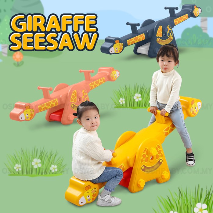 GIRAFFE SEESAW Rocking Jongket Kids Playground Seesaw Jongkang Jongkit ...