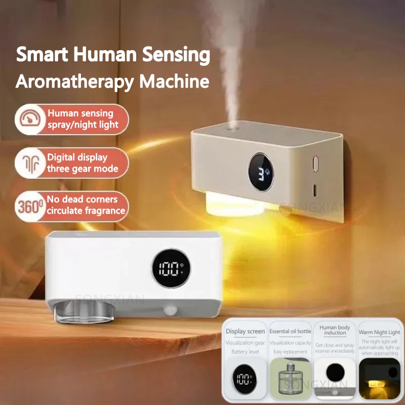 Smart Human Sensing Aroma Diffuser Essential Oil Air Humidifier ...