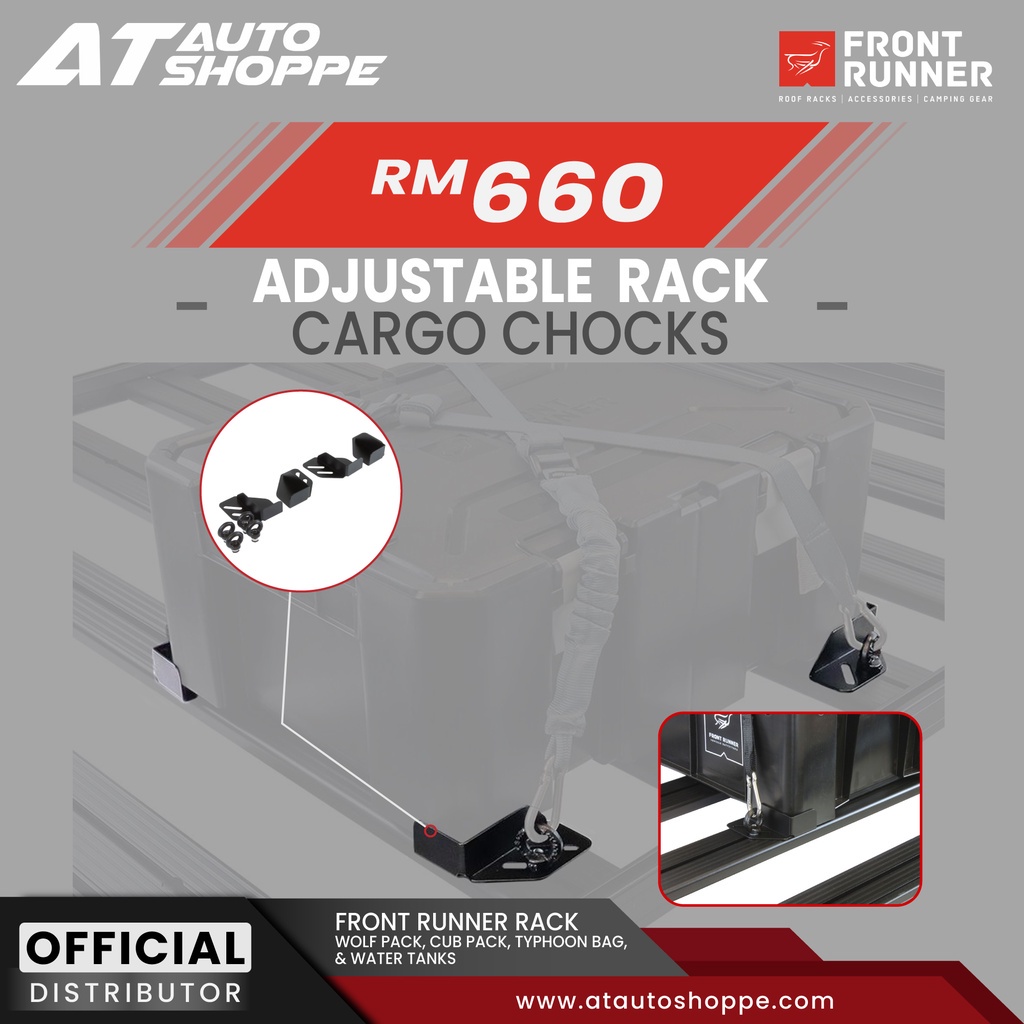 FRONT RUNNER ADJUSTABLE RACK CARGO CHOCKS | Shopee Malaysia