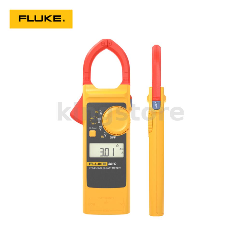 FLUKE 301C Plus Mini Digital AC Current Clamp Meter Voltage Voltmeter 1000A Ammeter Pliers ...