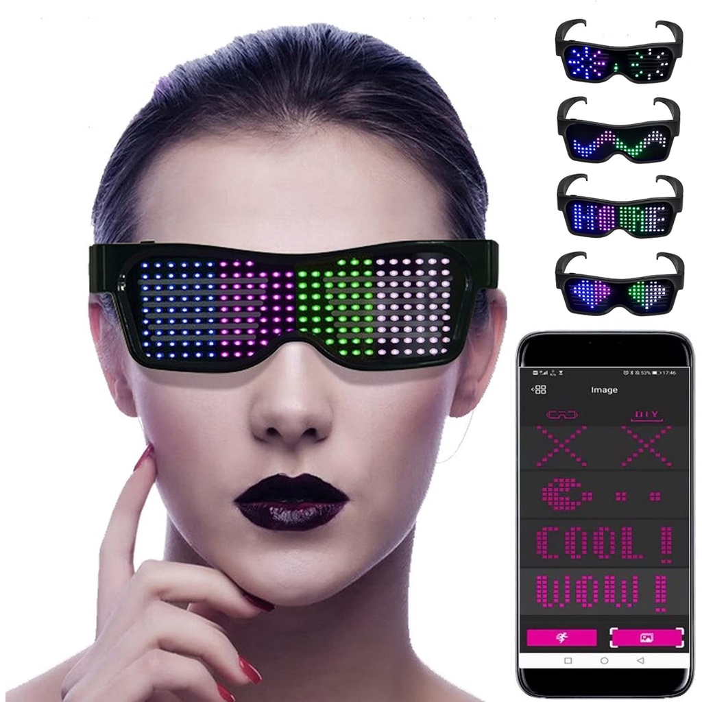 LED LUMINOUS GLASSES MIX COLOR LED SPEC MATA LED GLASSES CERMIN MATA ...