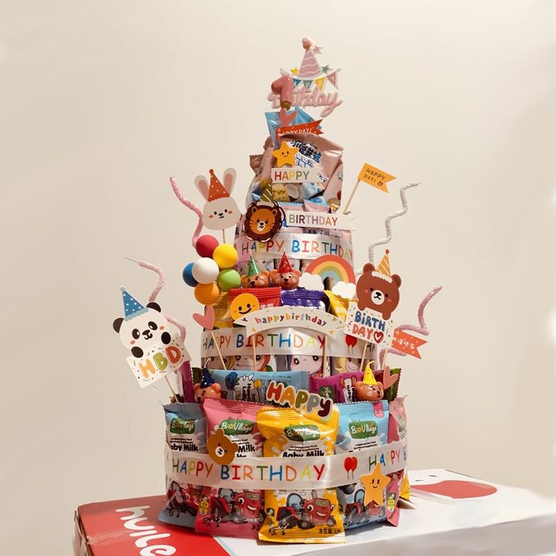 Snack Birthday Cake Dress Up Plug-in Prosthetic Foam Set Kindergarten ...