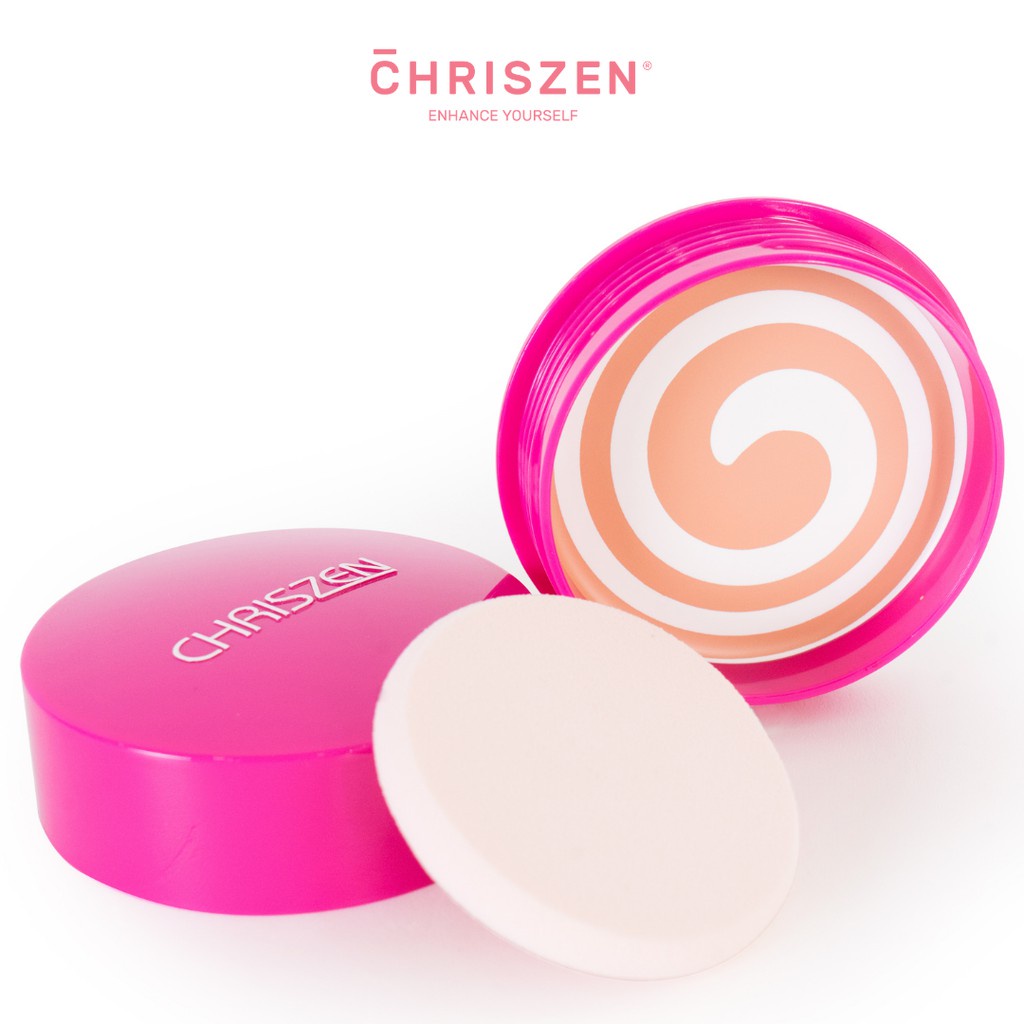 Chriszen Moist Cake Foundation Cream - Color 02 Pink (20g) | Shopee ...