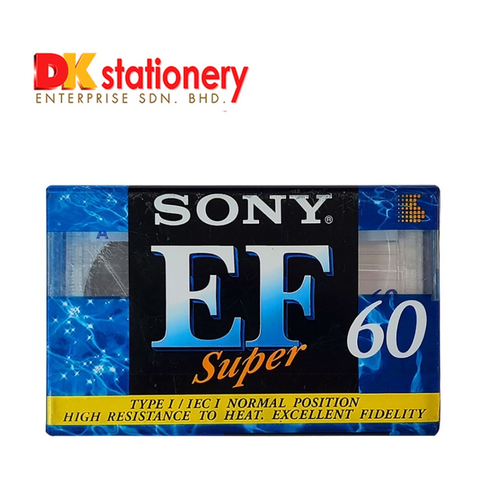 Sony EF60/EF90 Blank Audio Cassette Tapes (C-60EFB/C-90EFB) | Shopee ...