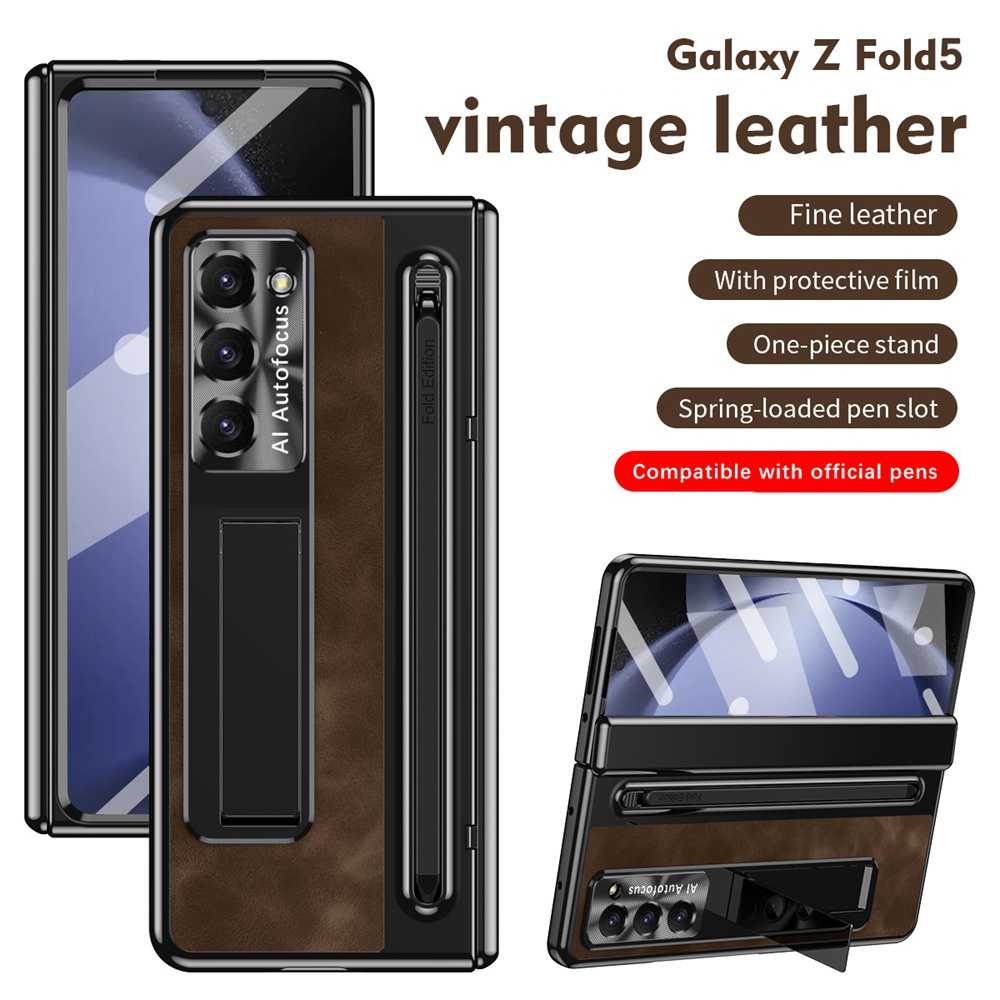 Luxury Bumper Casing Z Fold4 Z Fold5 Fold6 Business Classic for Samsung ...