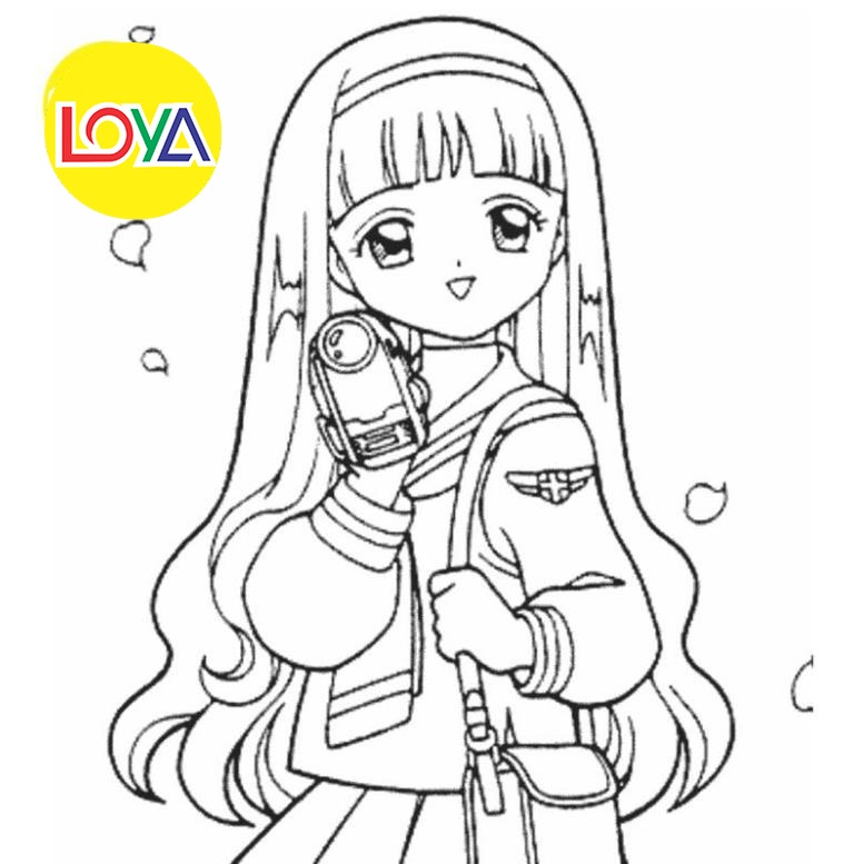 Sakura CH Card Captor Coloring Pages - Set of 10 A4 A5 Coloring Pages ...