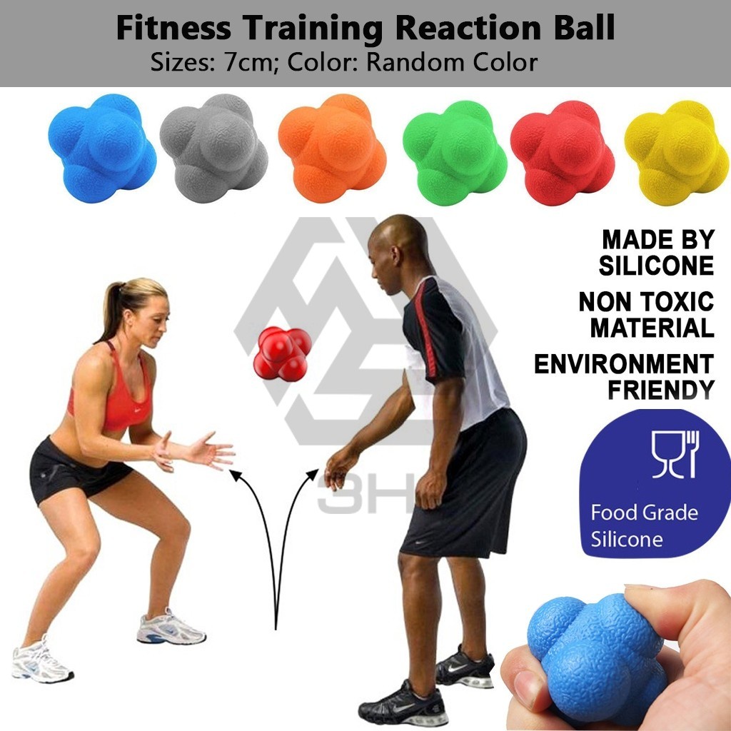 3H Bola Reaksi Latihan 7cm | Reaction Ball untuk Kelajuan, Refleks ...