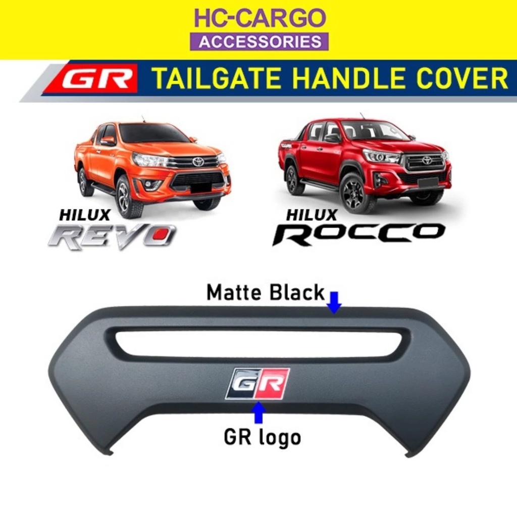 Toyota Hilux Revo Rocco Rogue 2015 - 2023 Tailgate Handle Cover Revo GR ...