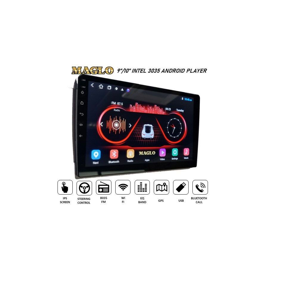 Perodua MAGLO car android player 9"/10" T3L 1+32/2+32 QLED android auto ...