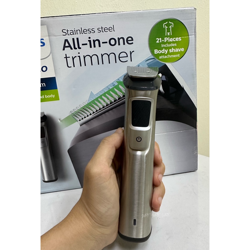 Stainless Steel All-in-One Trimmer with Body Shave Attachments ...
