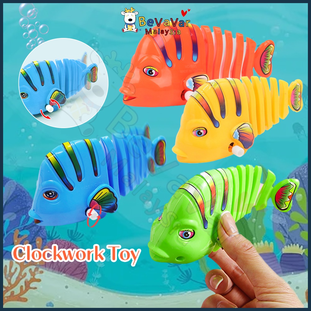 Bevavar 1PCS Clockwork Fish Toy Children's Toy Swing Fish Toy Baby ...