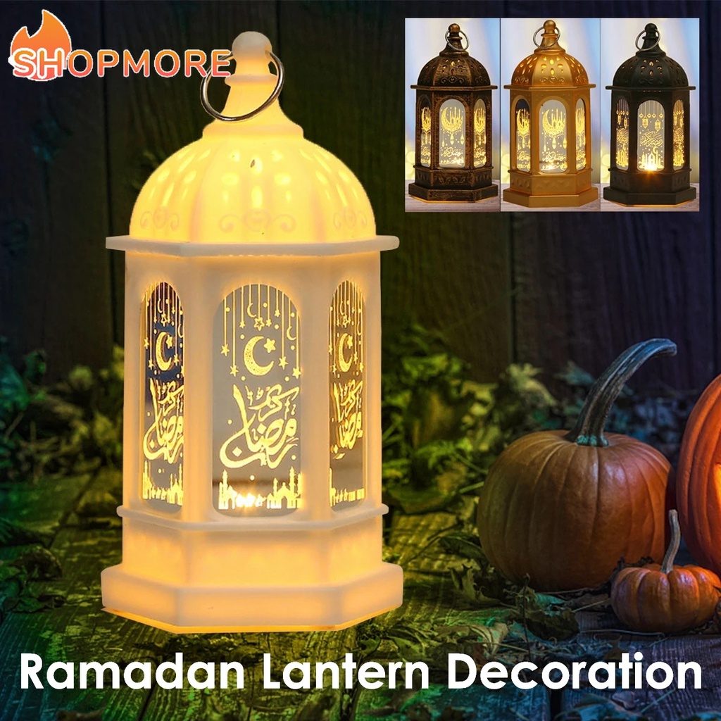 Eid Ramadan Decoration Candel Light Mubarak Night Lamp Ornament Islam ...