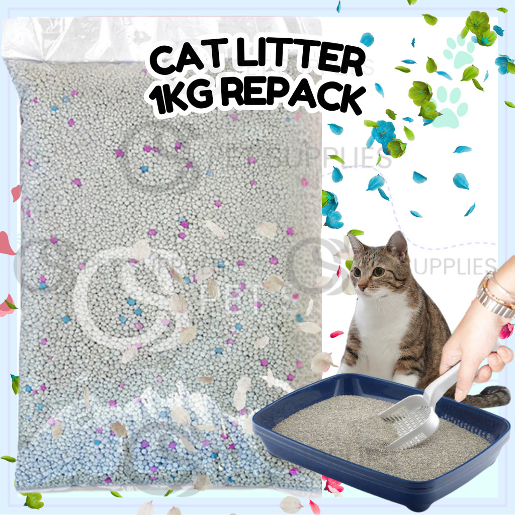 BOB-Cat Litter Bentonite 1kg Repack - Fast Clumping, Hypoallergenic ...