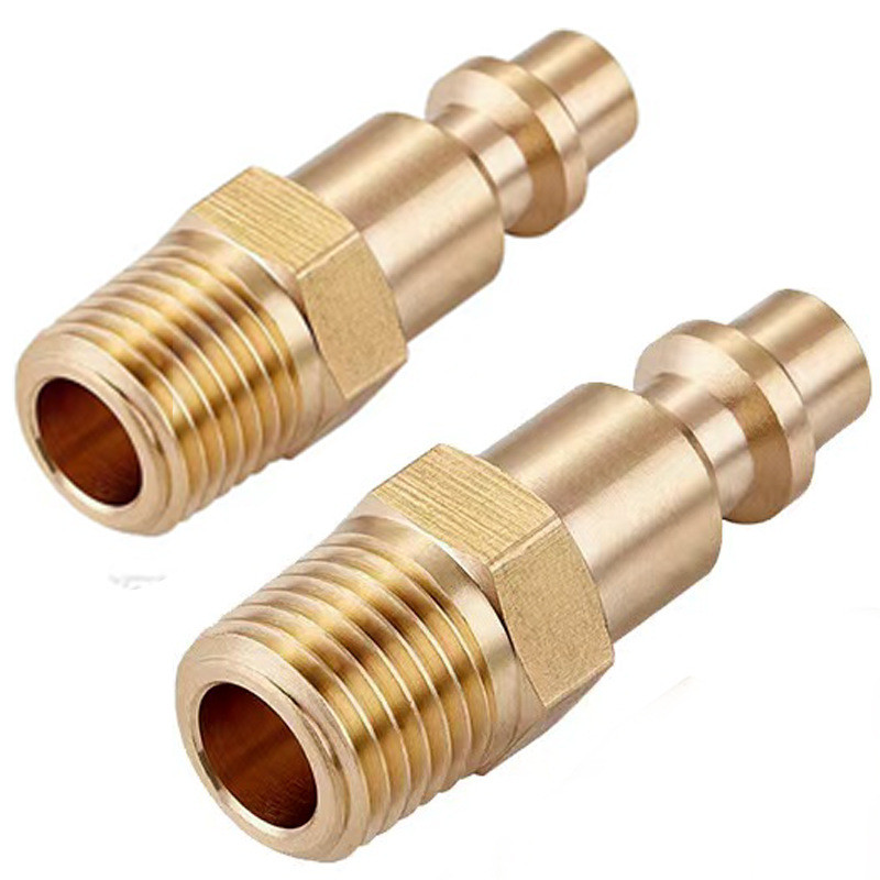 American Style Quick Connector 1/4PNT Copper Male Threaded Inner Core ...